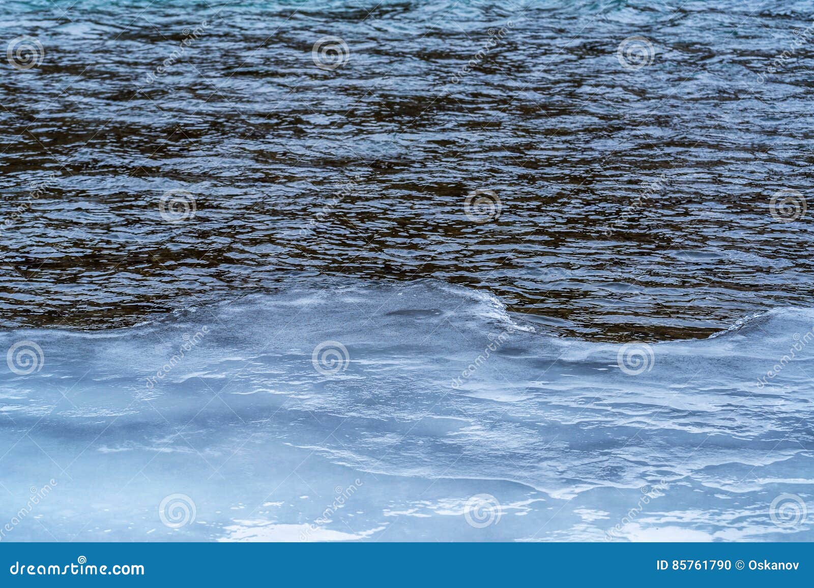 Edge of ice and water stock photo. Image of debacle, quiet - 85761790