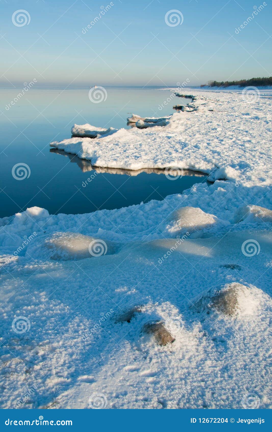 Edge of icy coast stock photo. Image of white, beautiful - 12672204