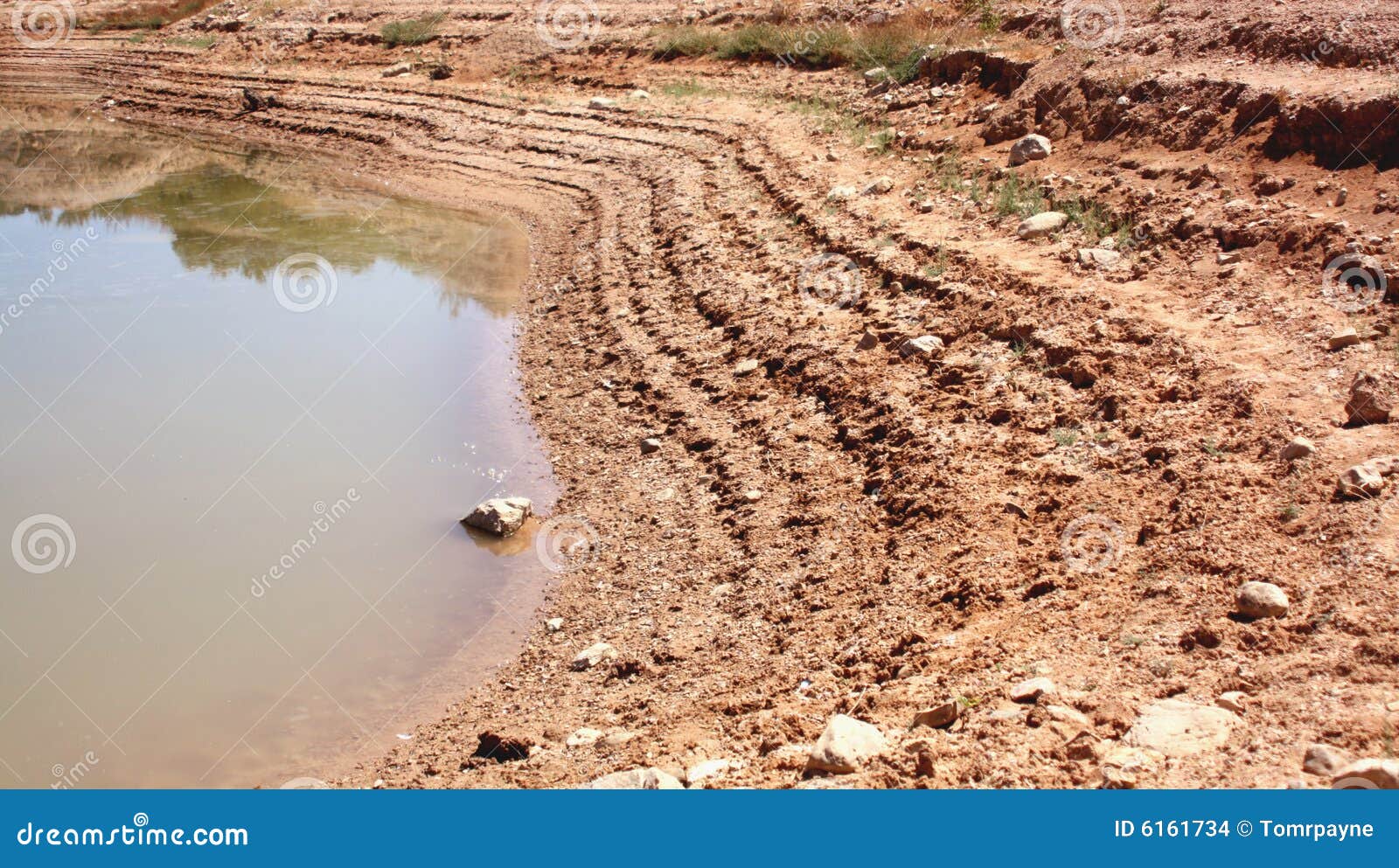 Edge of a Lake Low on Water Stock Photo - Image of levels, lake: 6161734