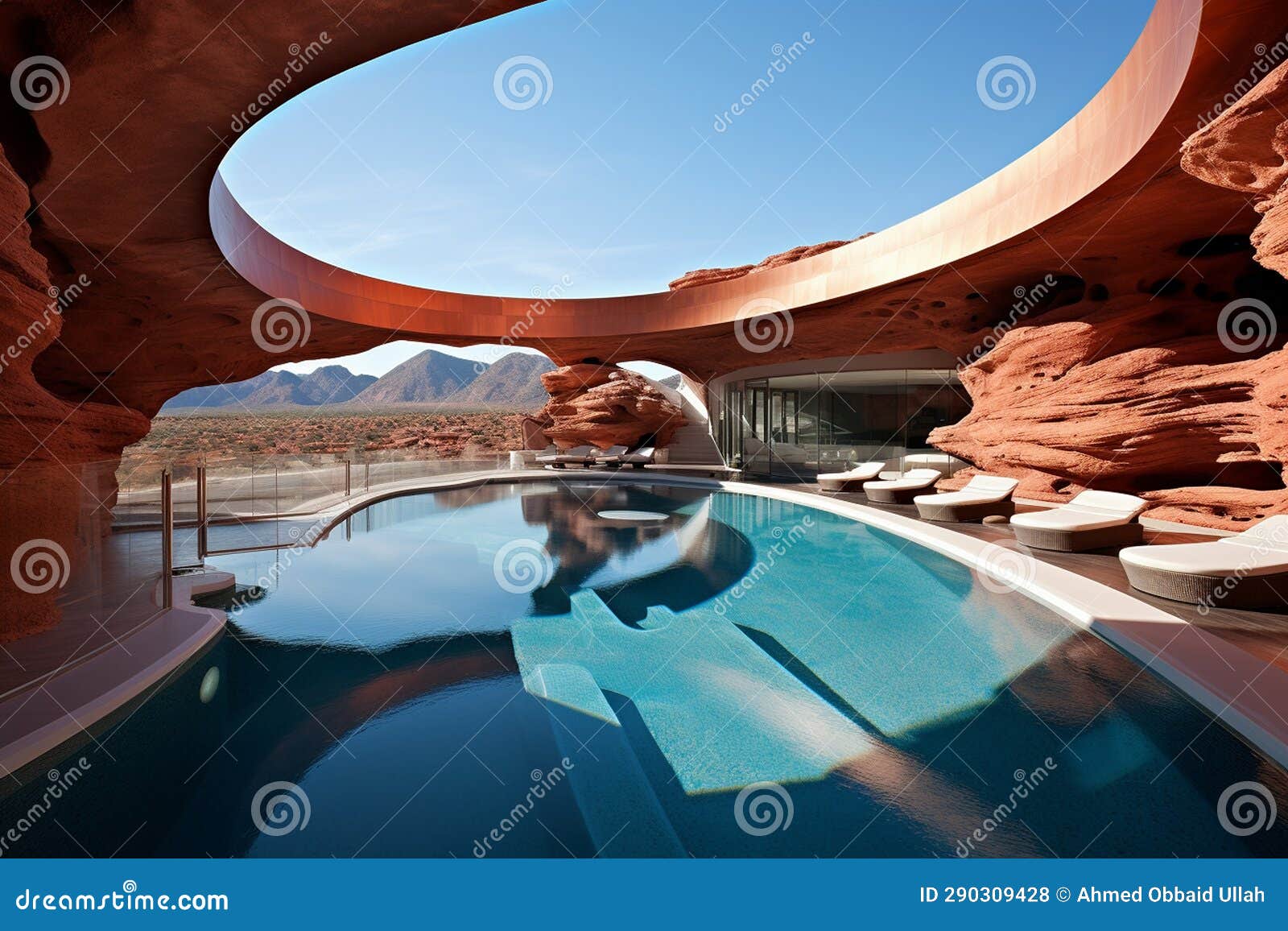 The Edge Luxury Swimming Pool: a Paradise of Opulence. Generative by Ai ...