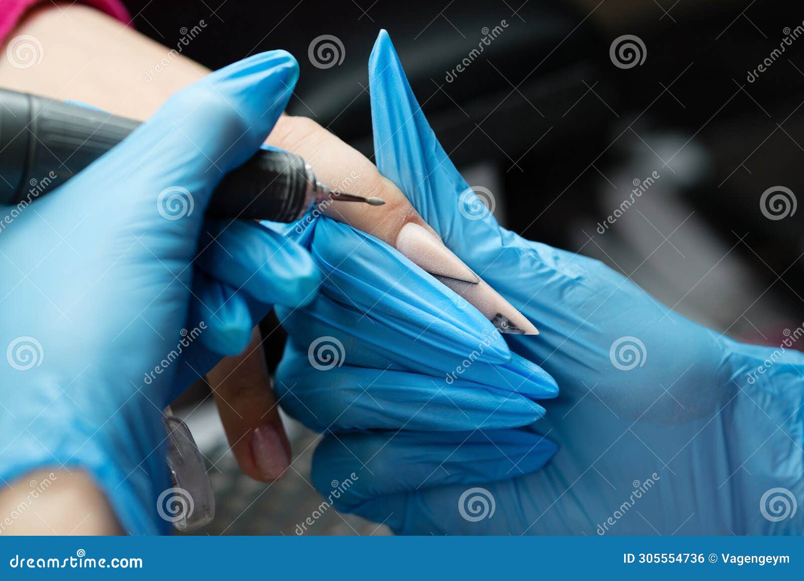 EDGE Nail Shaping stock photo. Image of hand, gloves - 305554736