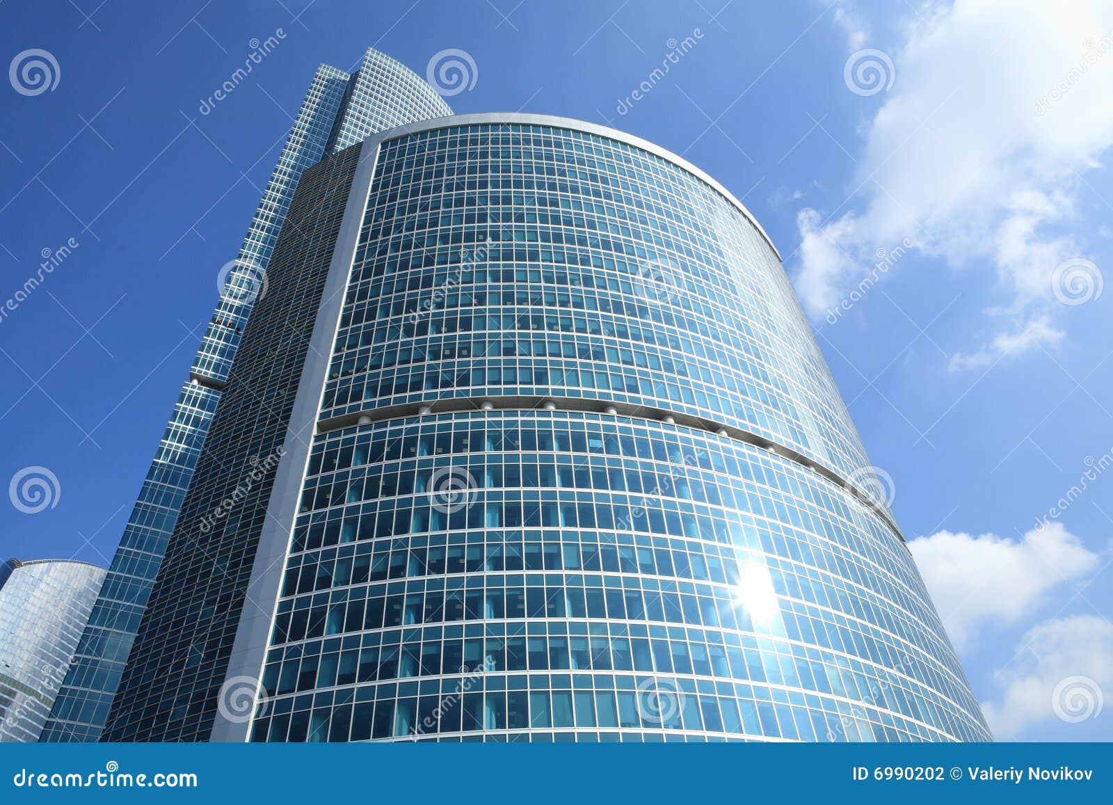 Edge of office building stock photo. Image of highlight - 6990202