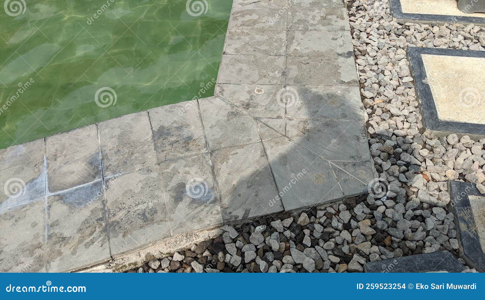 The Edge of the Pool with an Acute Angle. Stock Photo - Image of water ...
