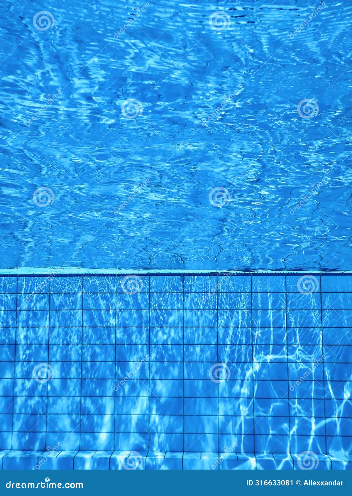 Edge of Pool Underwater View Stock Image - Image of solitude ...