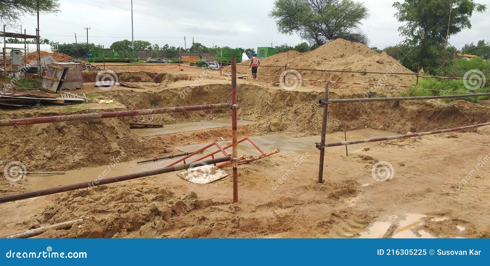 Edge Protection with Hard Barricade for Excavation Pit with the Access ... Edge Protection with Hard Barricade for Excavation Pit with the Access ...