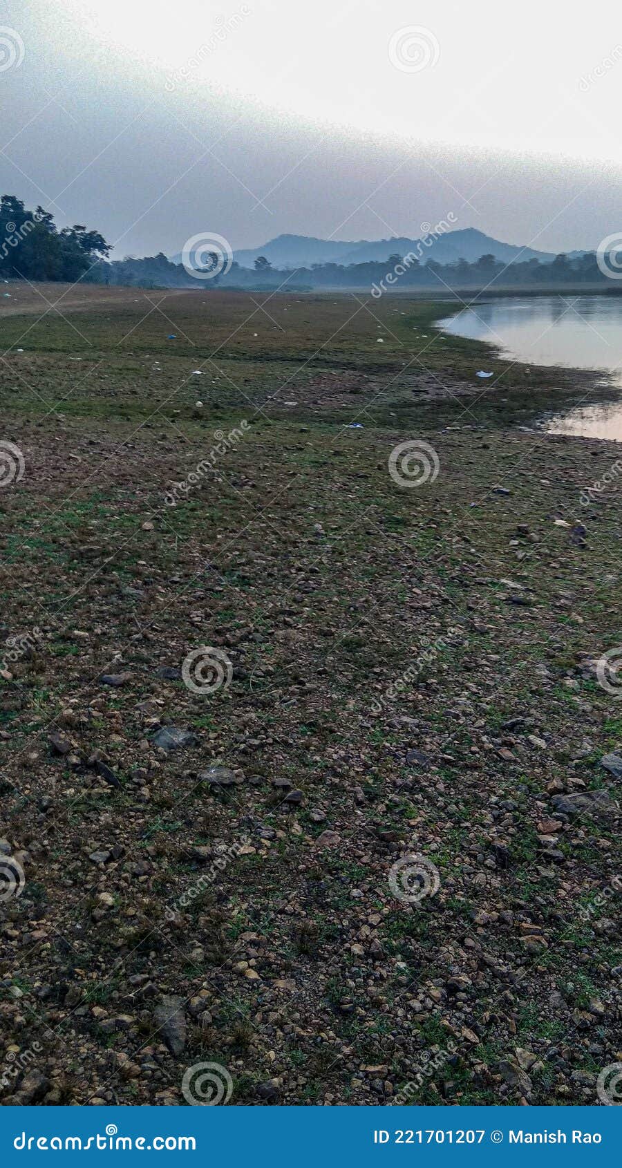The edge of the river. stock image. Image of landscape - 221701207