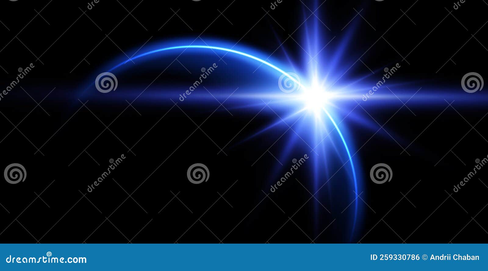 The Edge of a Solar Eclipse on a Black Background, Blue. Blue Eclipse ...