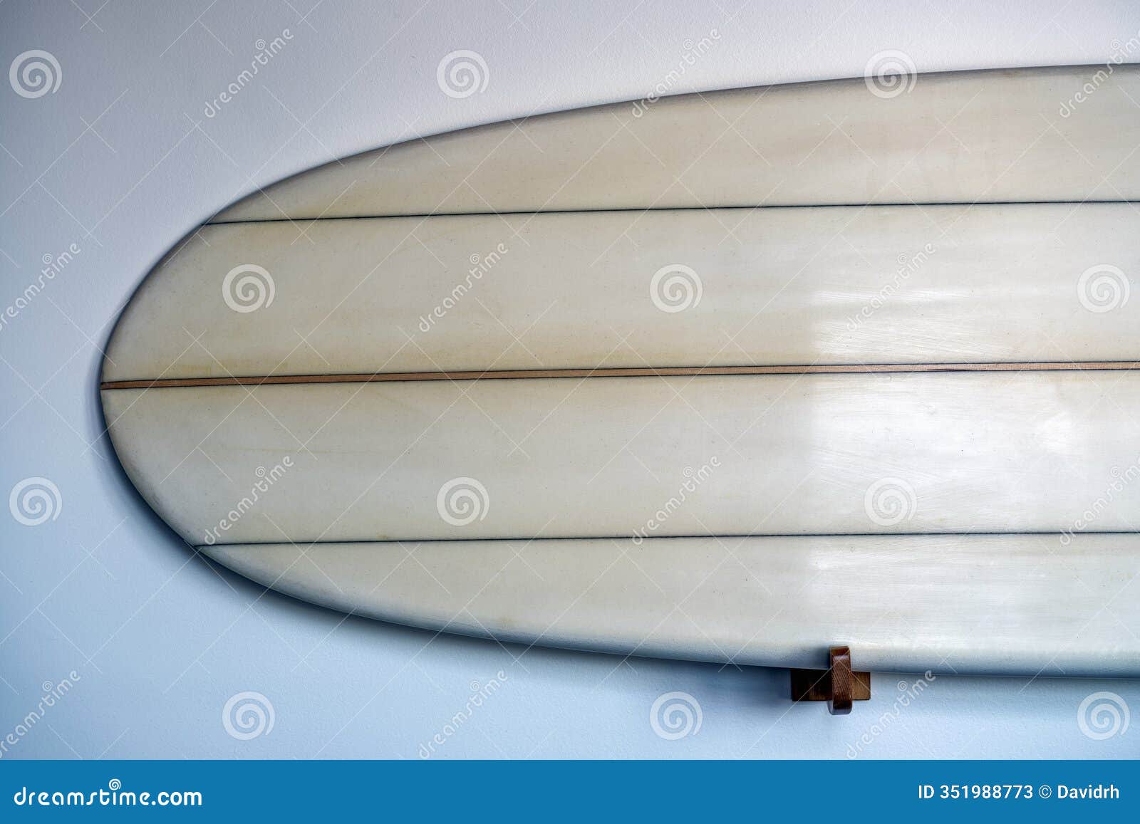 The Edge of a Surfboard Hanging on an Interior Wall Stock Image - Image ...