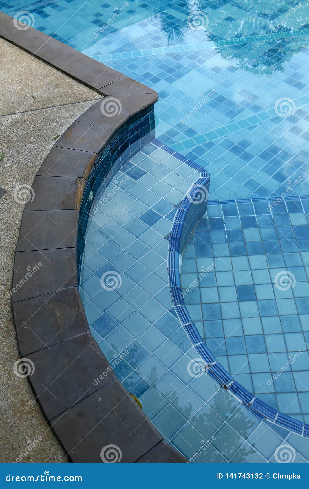 Edge of swimming pool stock photo. Image of pool, calm - 141743132