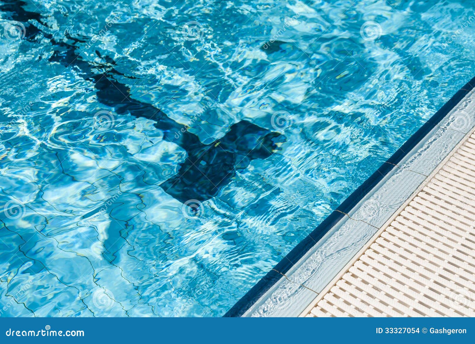 Edge of swimming pool. stock photo. Image of reflection - 33327054