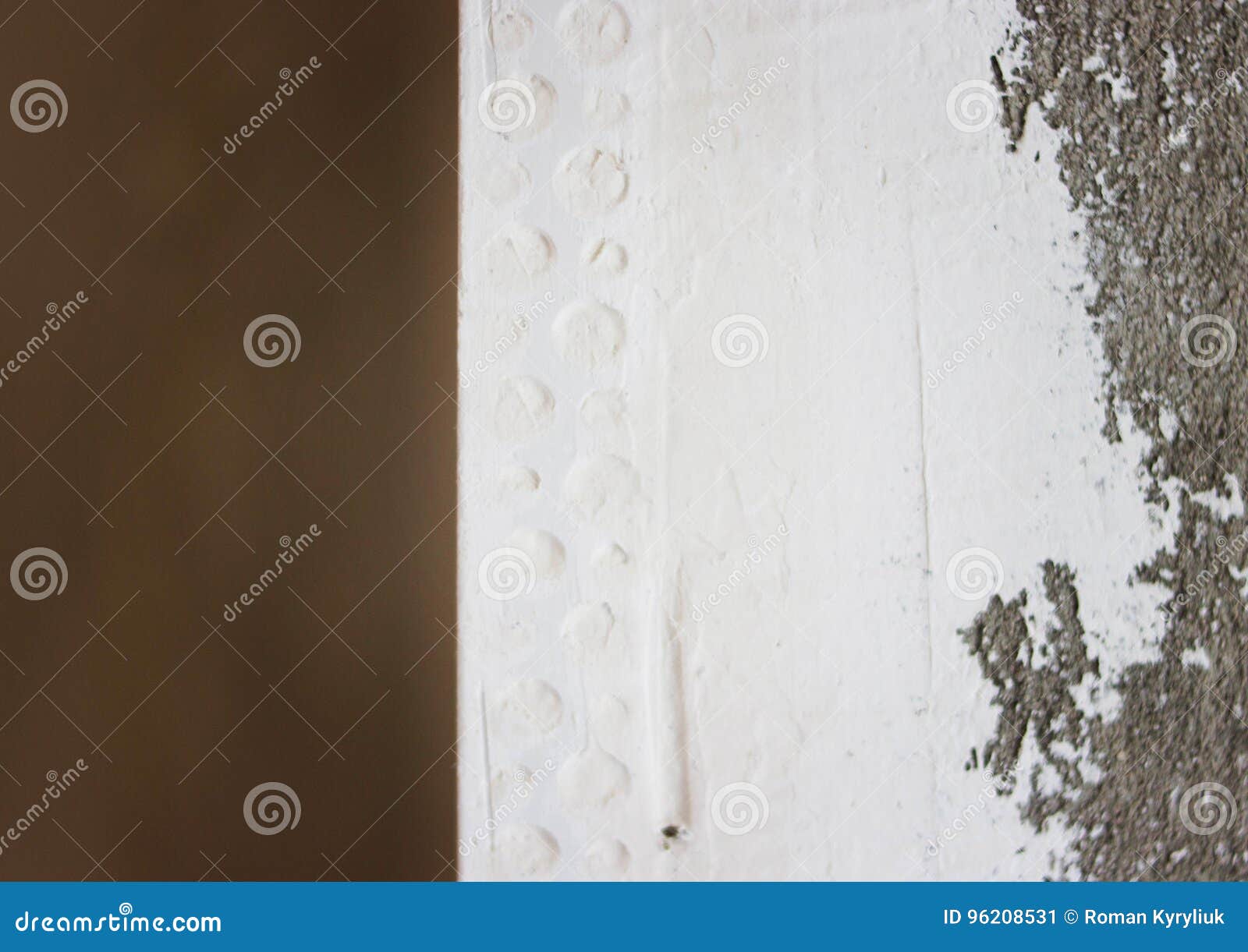 Edge Of A Wall In White Plaster Stock Image | CartoonDealer.com #96208531