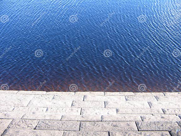 Edge of water stock photo. Image of soothing, stone, skimming - 135396