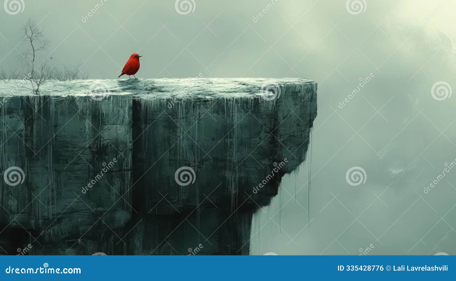 At the Edge of the World. Surreal Mystical Fantasy Artwork Stock ...