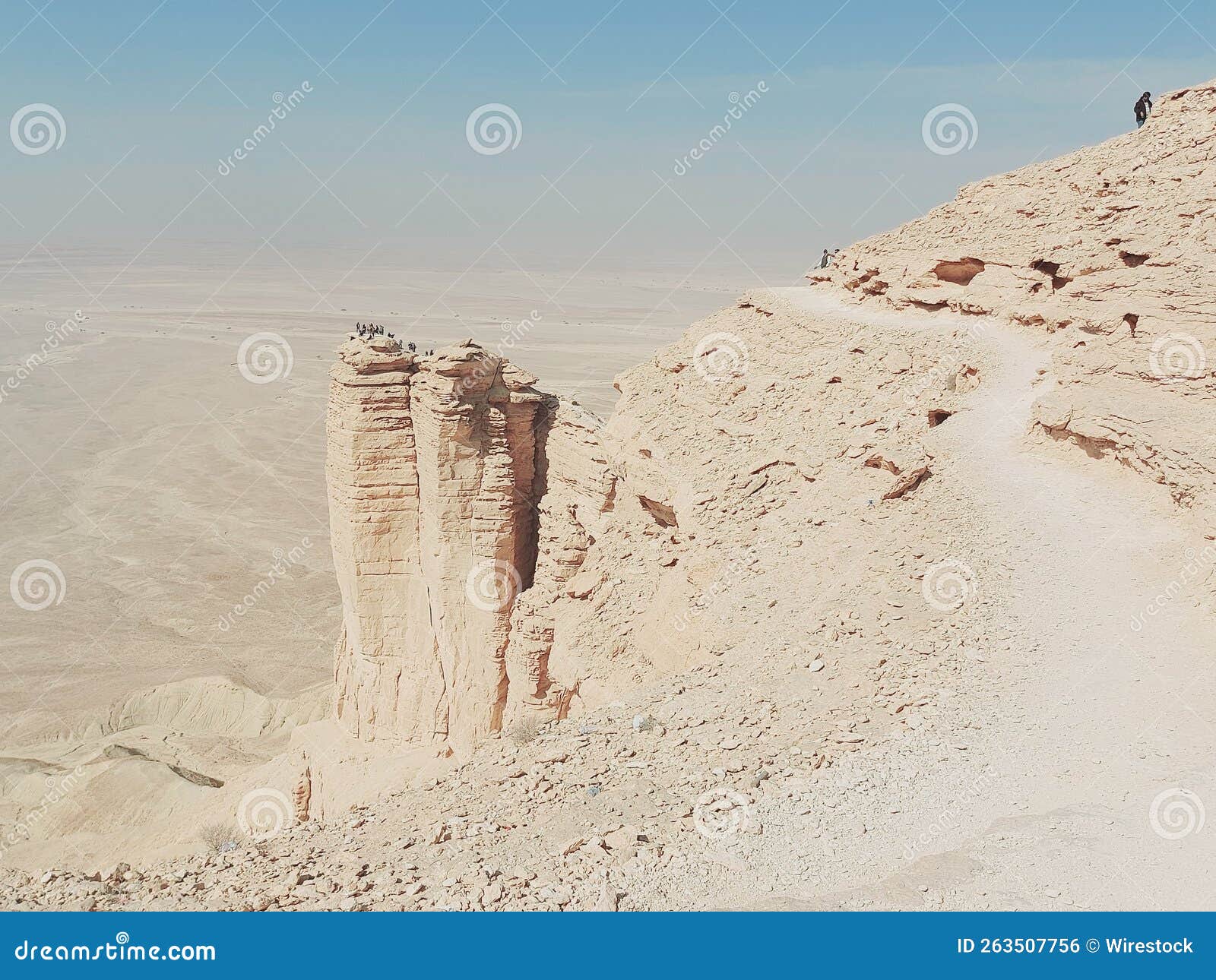 Edge of the World, the Towering Cliffs Jut Dramatically from the Middle ...