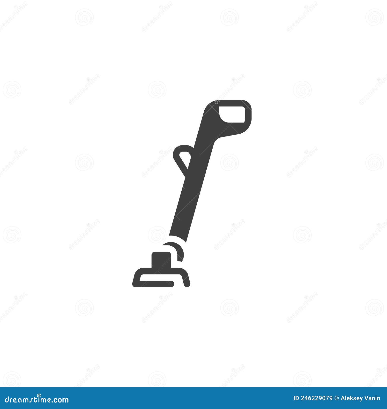 Edger trimmer vector icon stock vector. Illustration of equipment ...