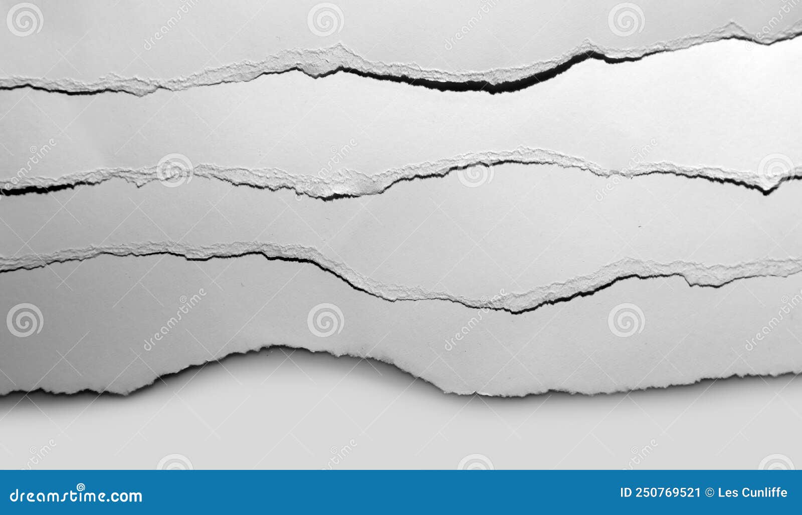 Edges of ripped paper stock image. Image of ragged, ripped - 250769521