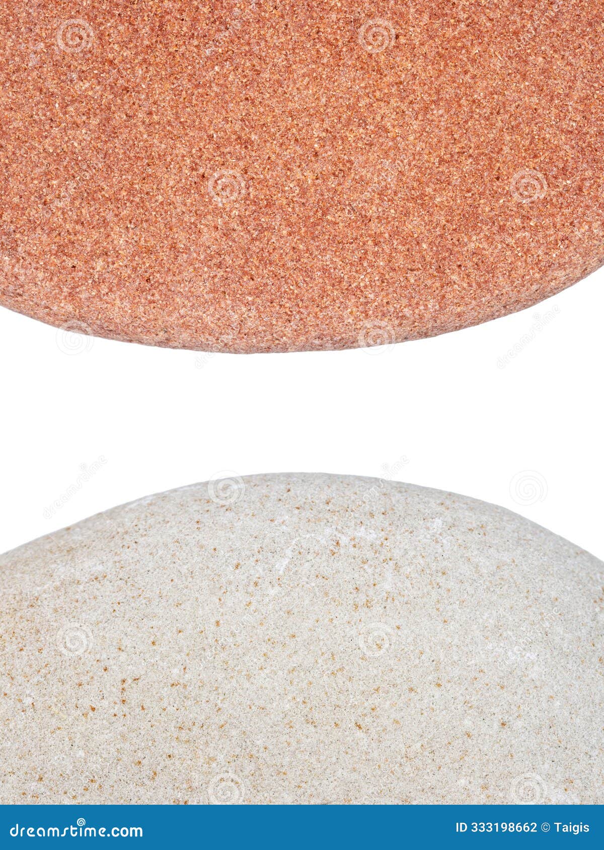 Edges of Two Pebbles Isolated on White Background Stock Photo - Image ...