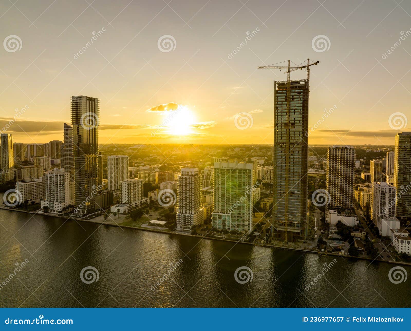 Sunset On Buildings Stock Photo | CartoonDealer.com #136408032