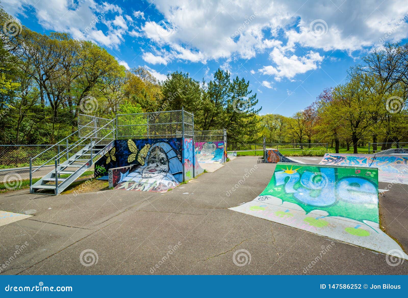 The Edgewood Skate Park, in New Haven, Connecticut Editorial ...