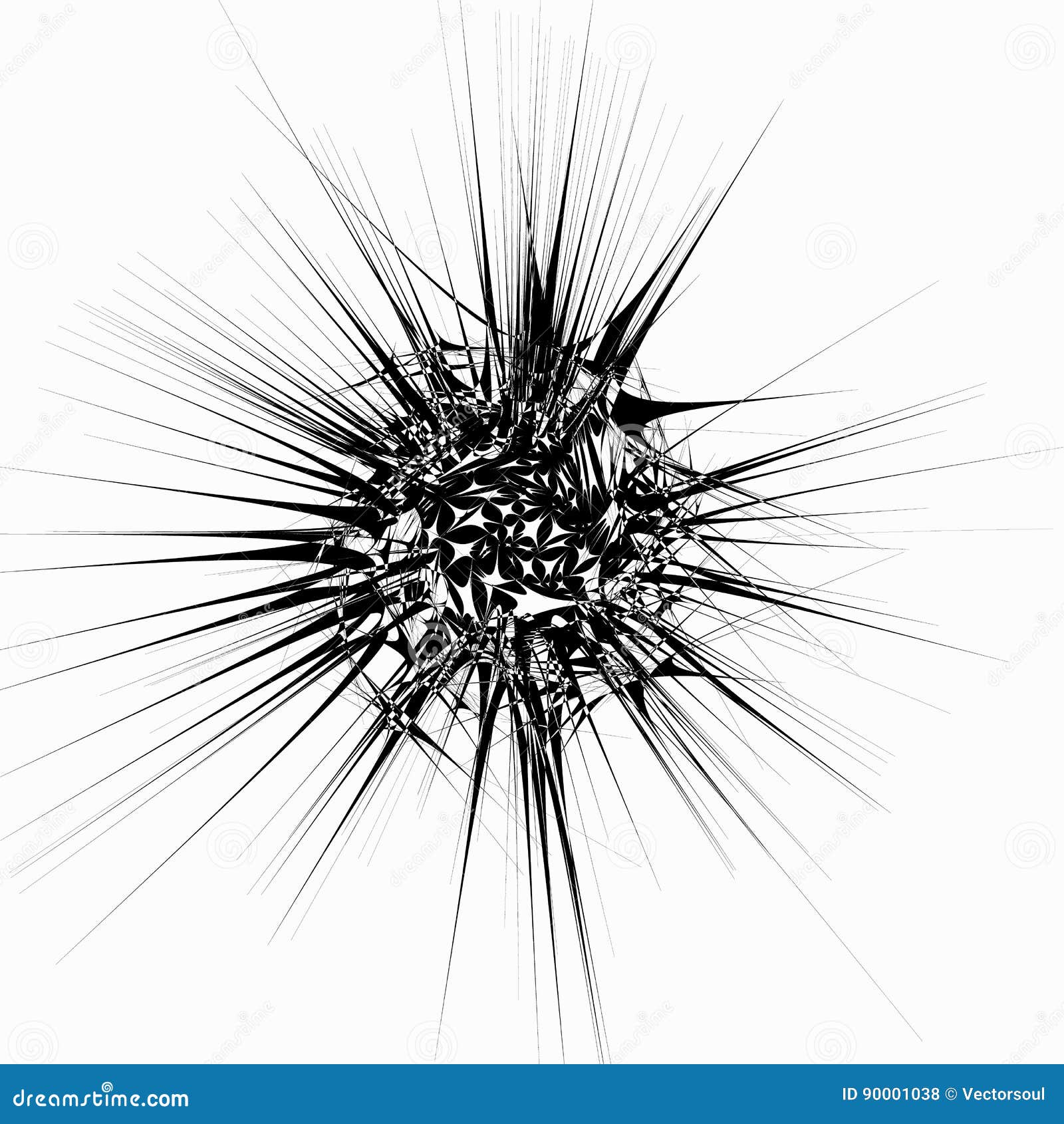 Edgy Abstract Geometric Shape. Unusual Distorted Element. Geometric Art ...