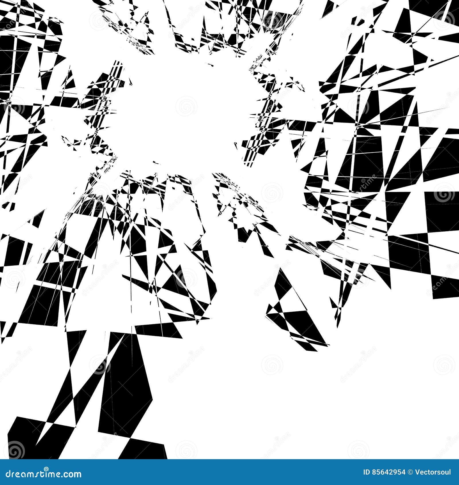 Edgy, Random Artistic Composition of Geometric Shapes Stock Vector ...