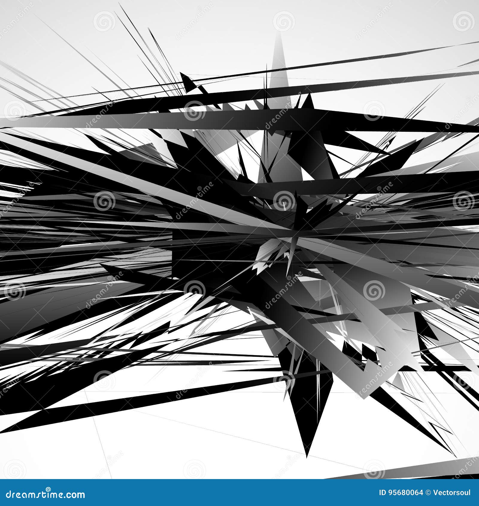 Edgy, Rough Geometric Pattern. Irregular, Chaotic Random Shapes Stock ...