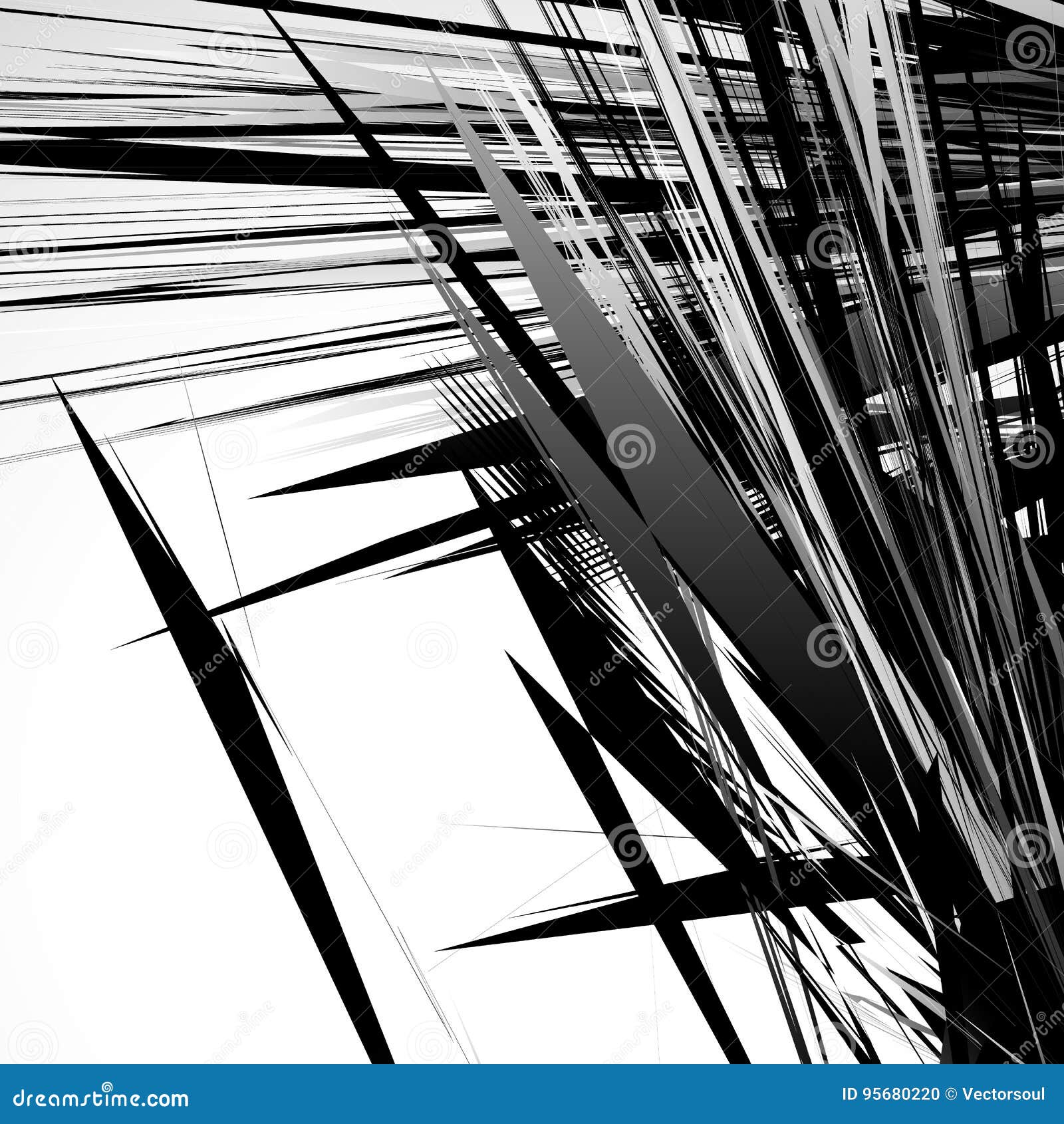 Edgy, Rough Geometric Pattern. Irregular, Chaotic Random Shapes Stock ...