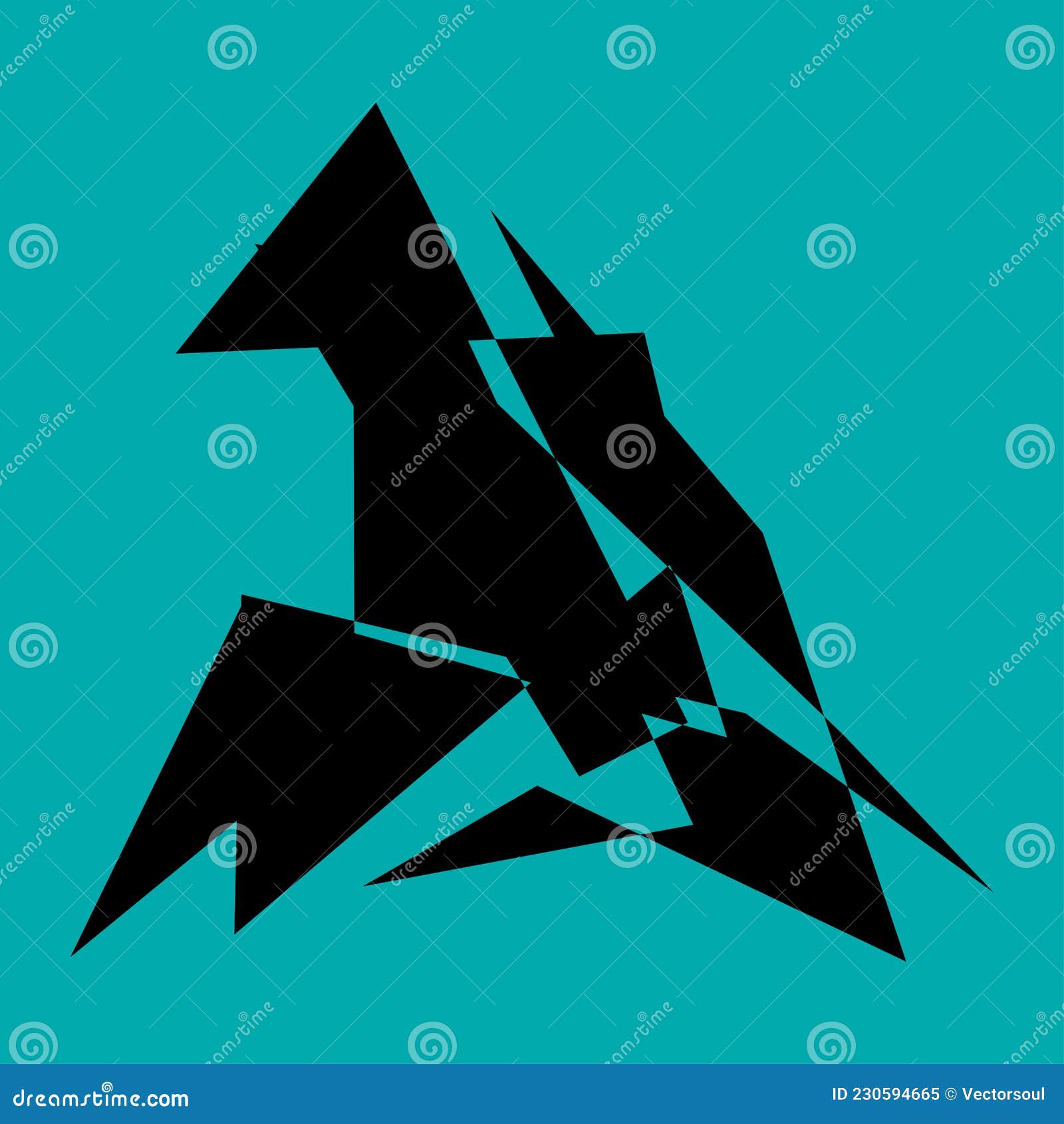 Edgy, Ruptured, Shatter, Splinter Shape, Design Element. Random ...