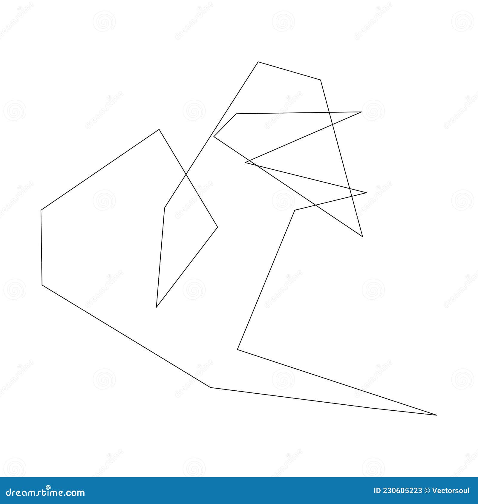 Edgy, Ruptured, Shatter, Splinter Shape, Design Element. Random ...