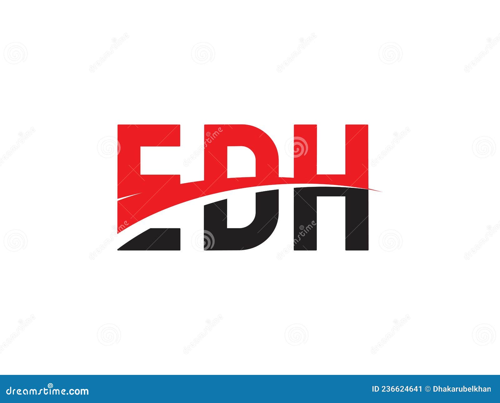 EDH Letter Initial Logo Design Vector Illustration Stock Vector ...
