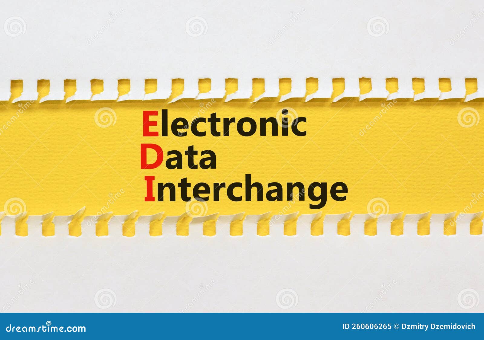 EDI Electronic Data Interchange Symbol. Concept Words EDI Electronic ...