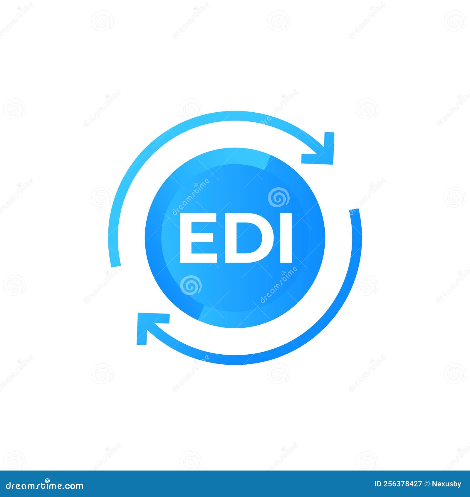 EDI Icon, Electronic Data Interchange Stock Vector - Illustration of ...