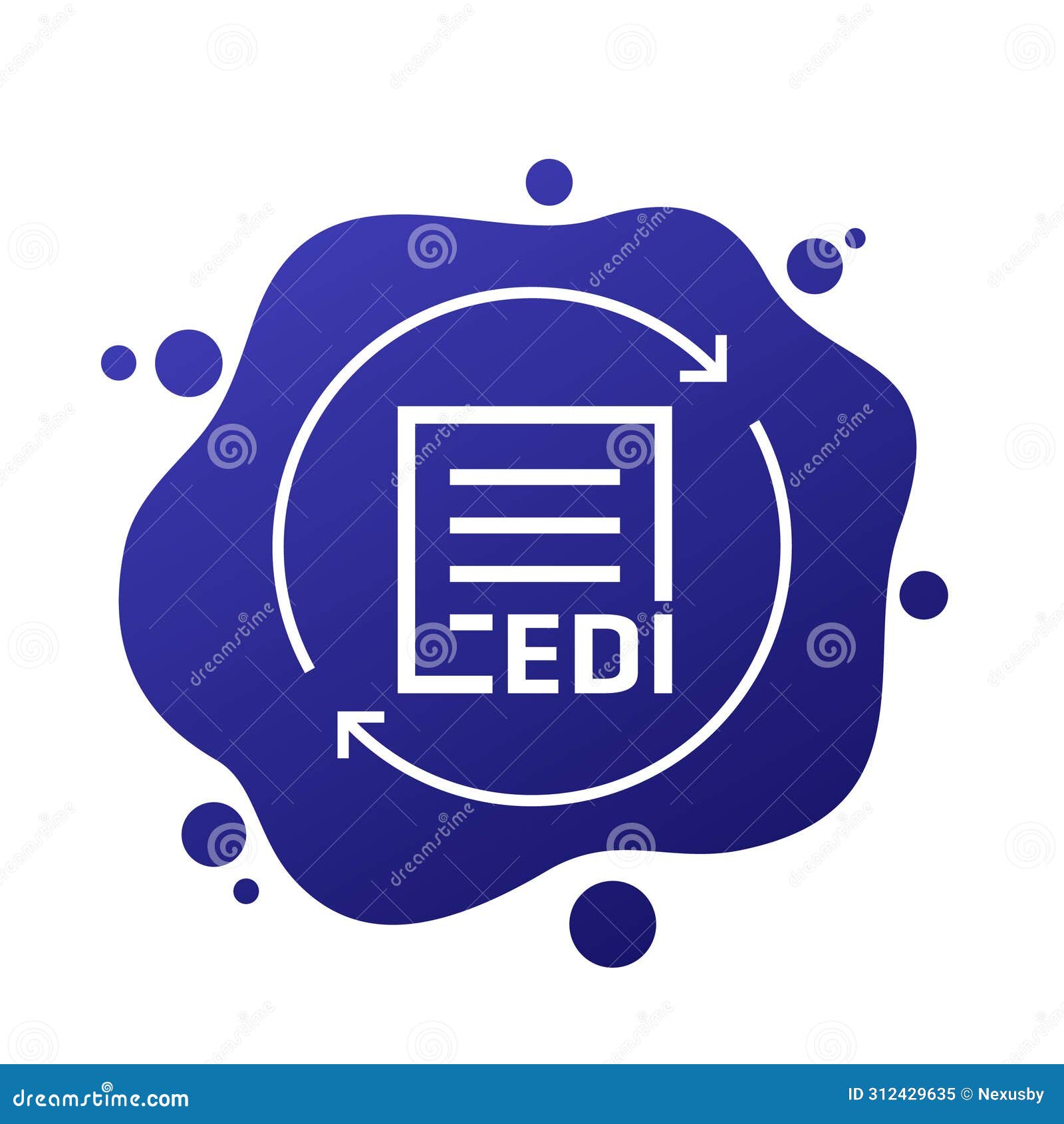 EDI Icon, Electronic Data Interchange Vector Design | CartoonDealer.com ...