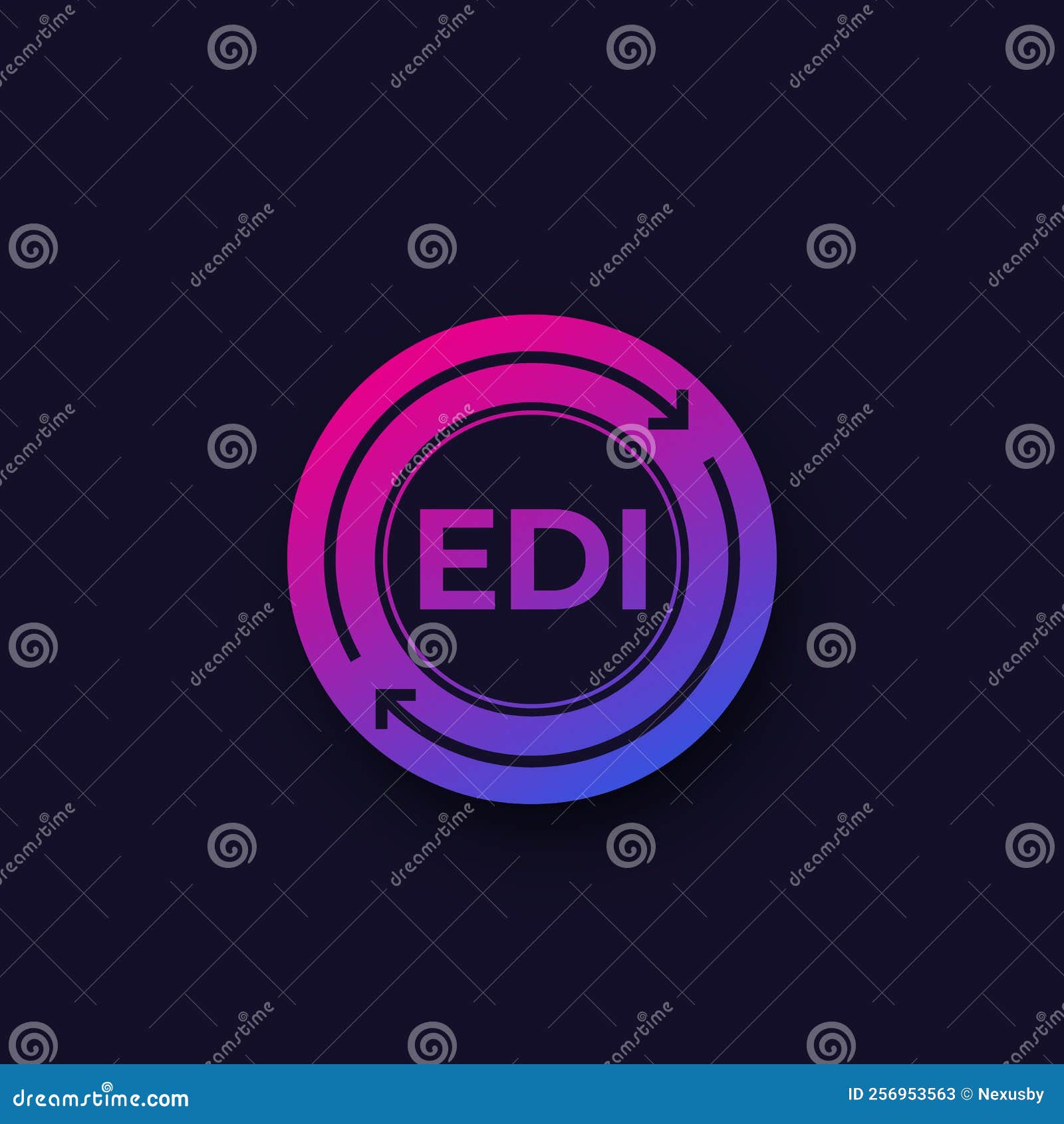 EDI Icon, Electronic Data Interchange Vector Stock Vector ...