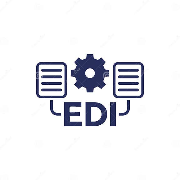 EDI Icon, Electronic Data Interchange Vector Stock Vector ...