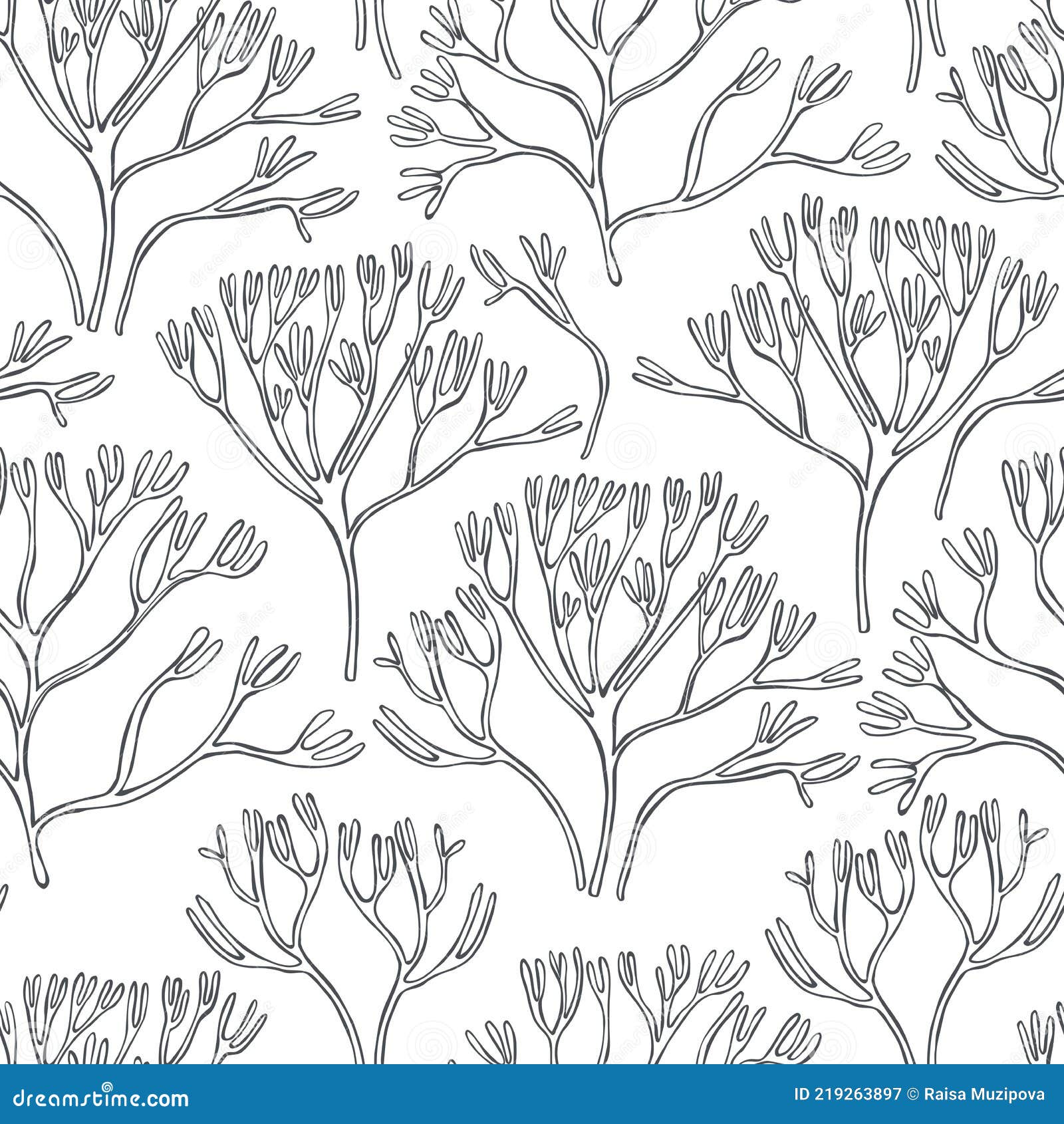 Edible Algae. Vector Pattern Stock Vector - Illustration of medical ...