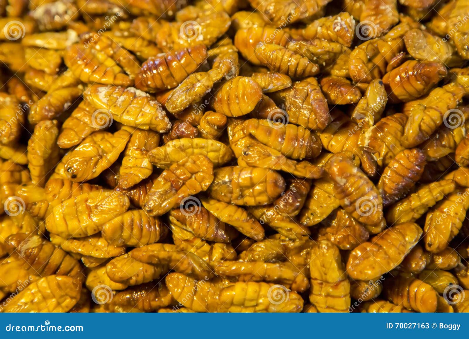 Pile Of Edible Roasted Flying Ants On Table Royalty-Free Stock ...