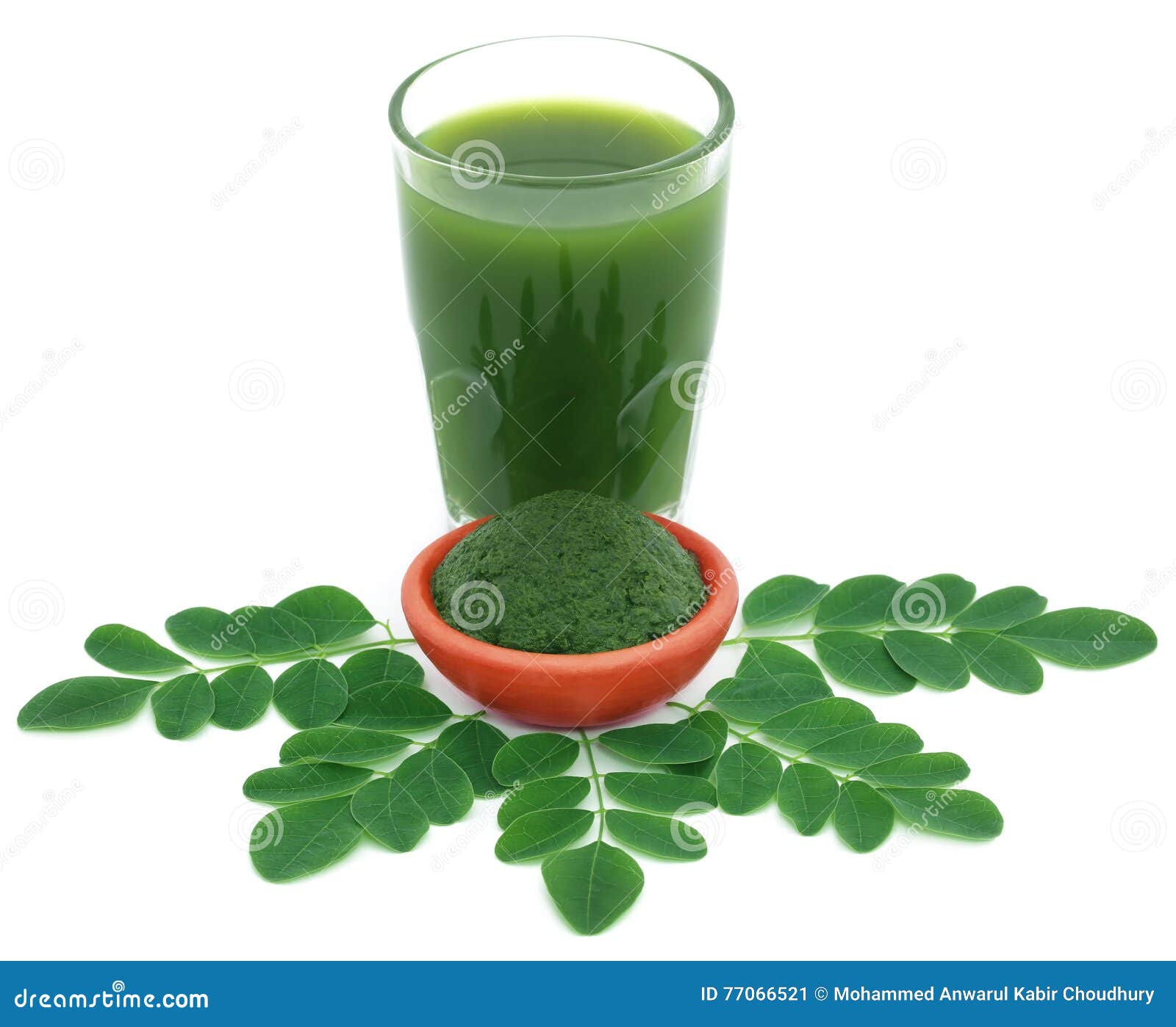 Edible Moringa Leaves with Ground Paste Stock Image - Image of crushed ...