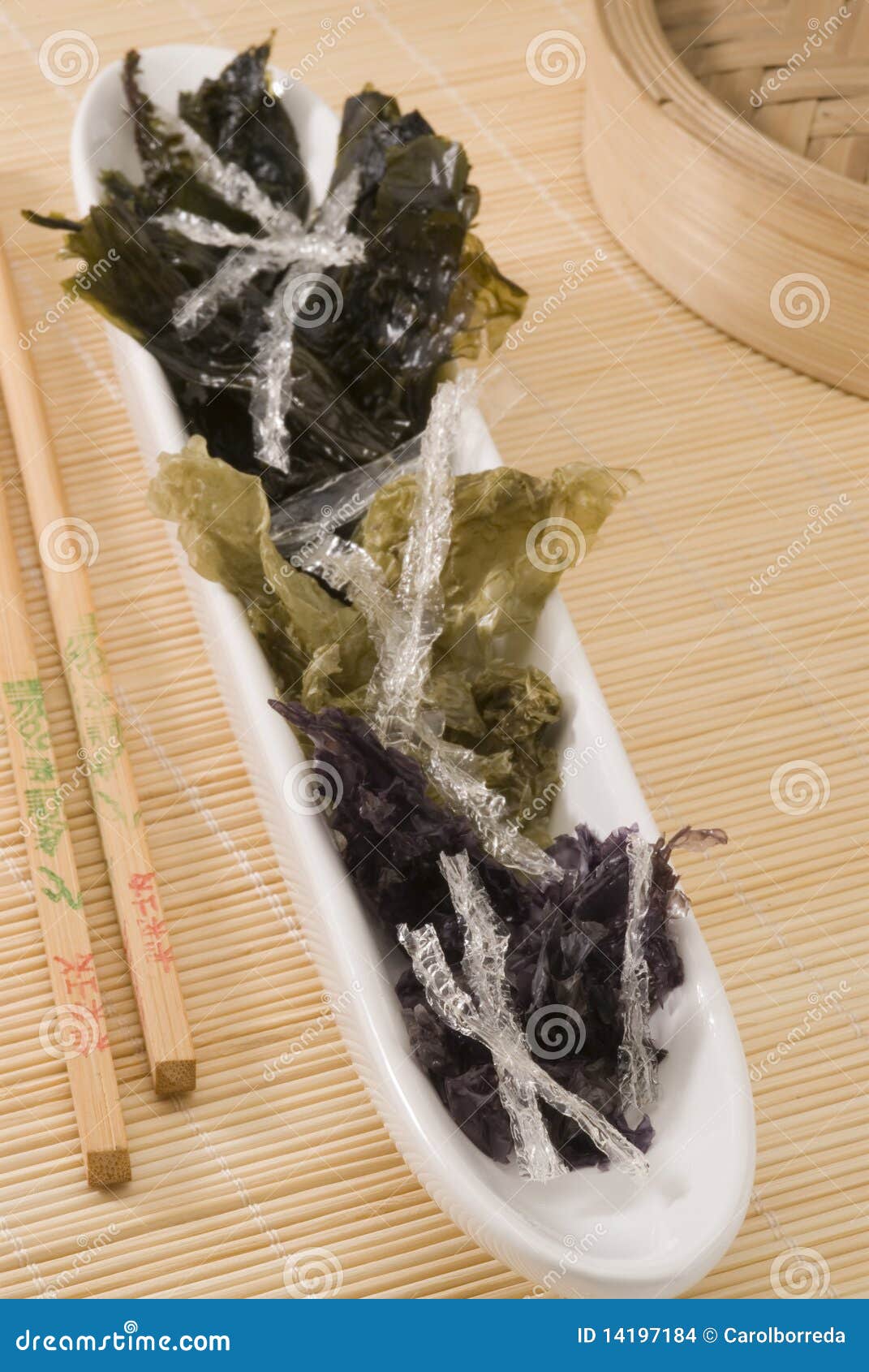 Edible seaweed. stock photo. Image of cuisine, vegetables - 14197184