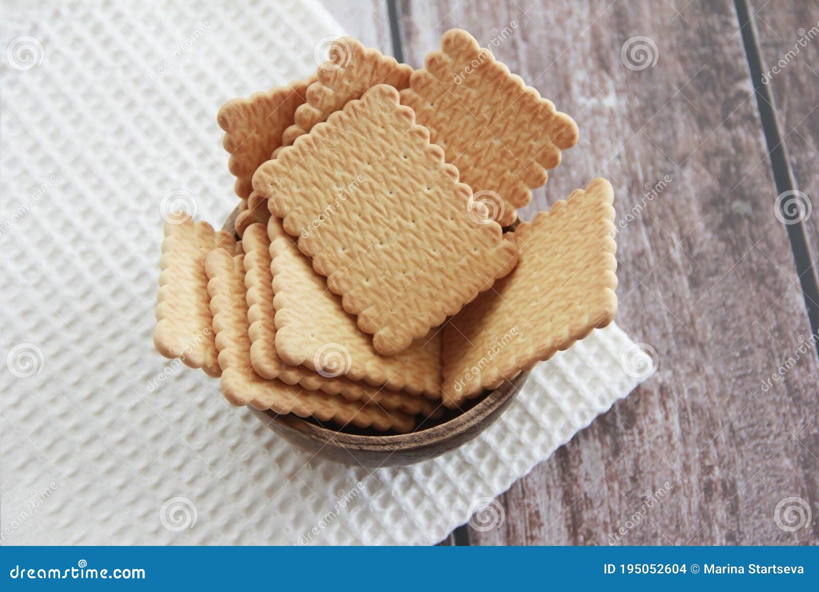 Edible Square Dry Cookies in a Plate Stock Photo - Image of bread, food ...