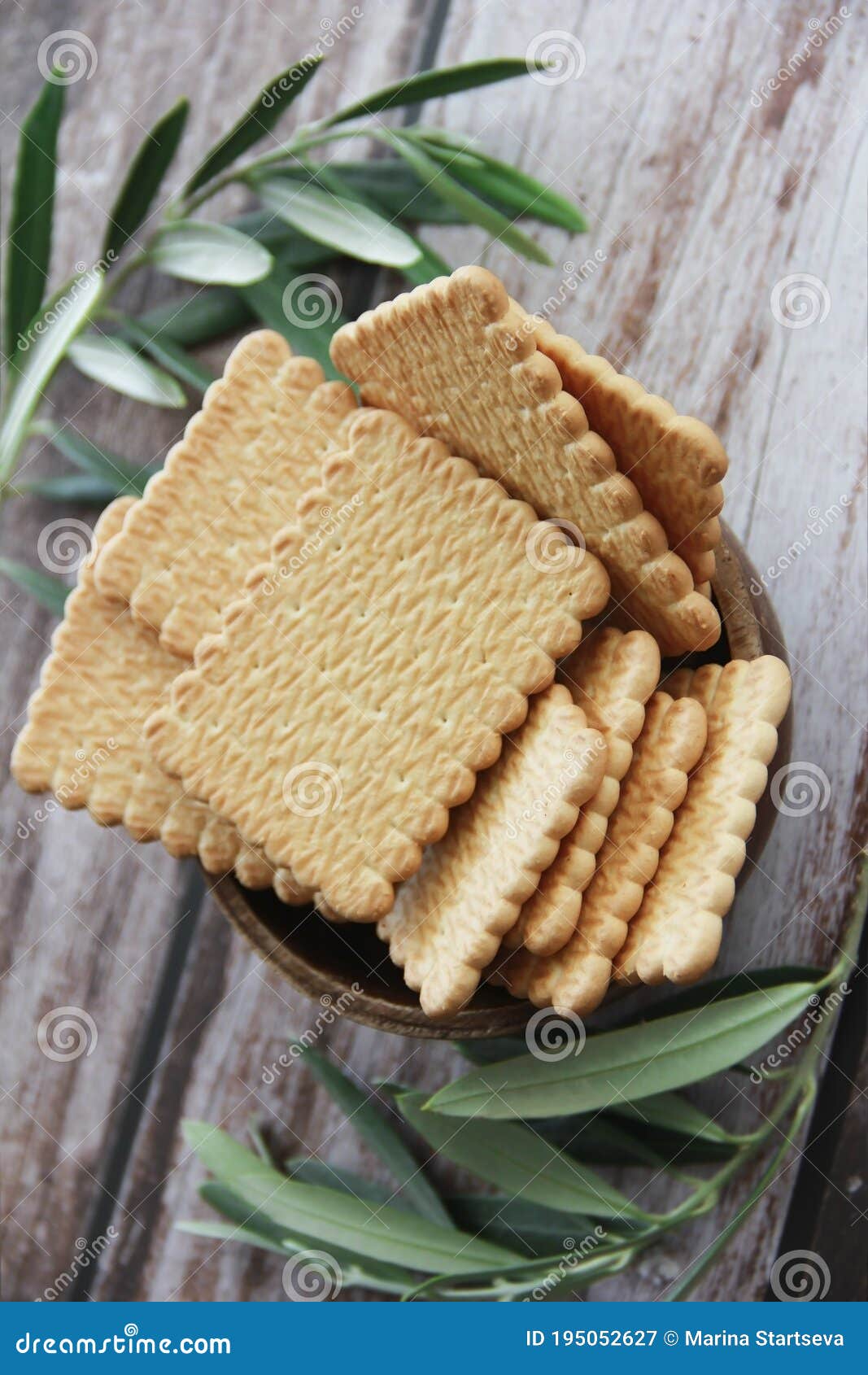 Edible Square Dry Cookies in a Plate Stock Image - Image of grain ...