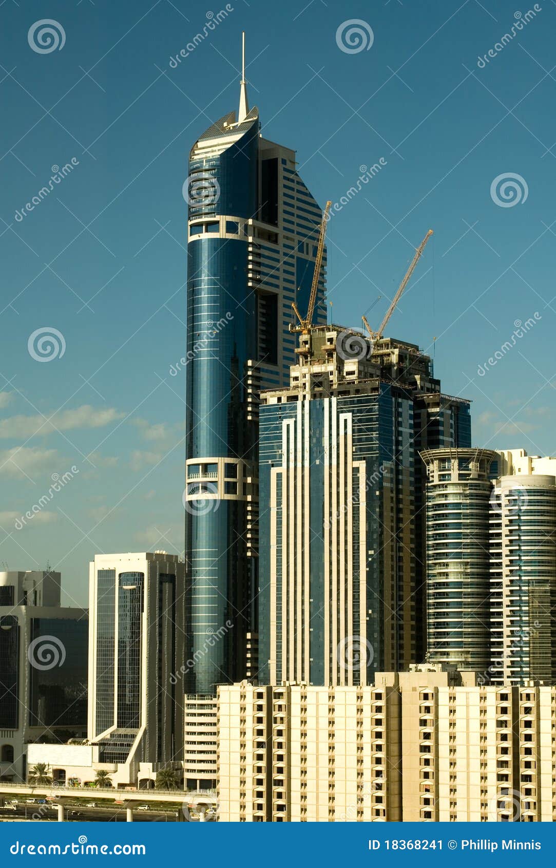 Edifícios Modernos, Dubai, Unido Imagem de Stock - Imagem de centro ...