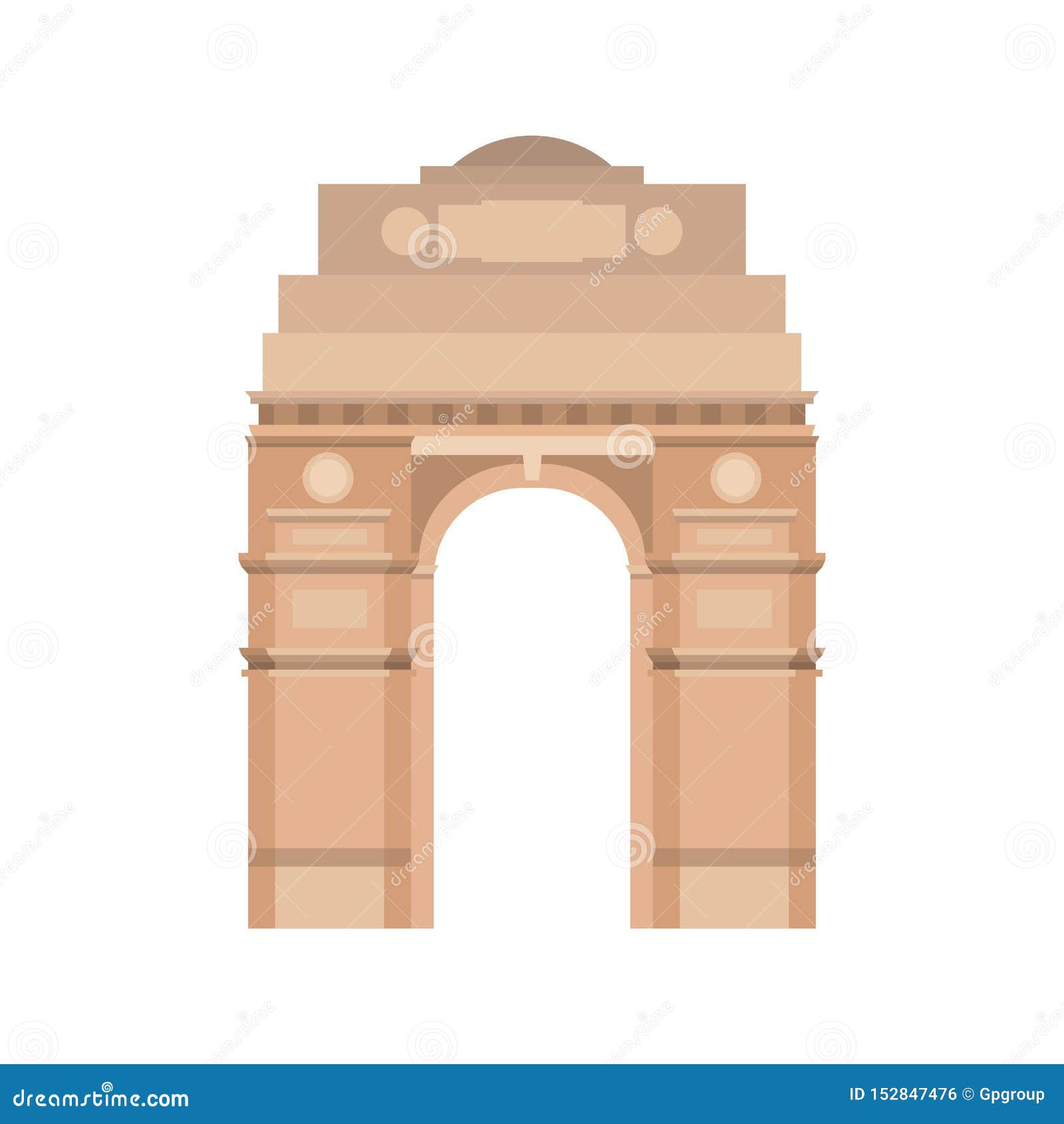 Gate Of India Icon. Trendy Flat Vector Gate Of India Icon On White ...