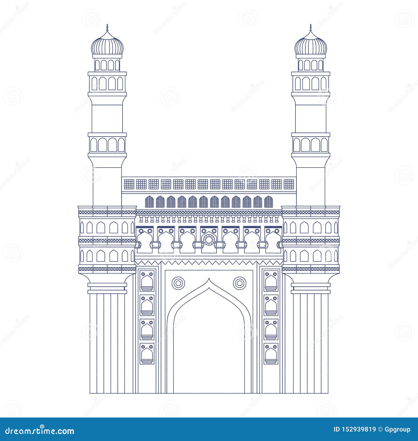 Charminar Logo Vector