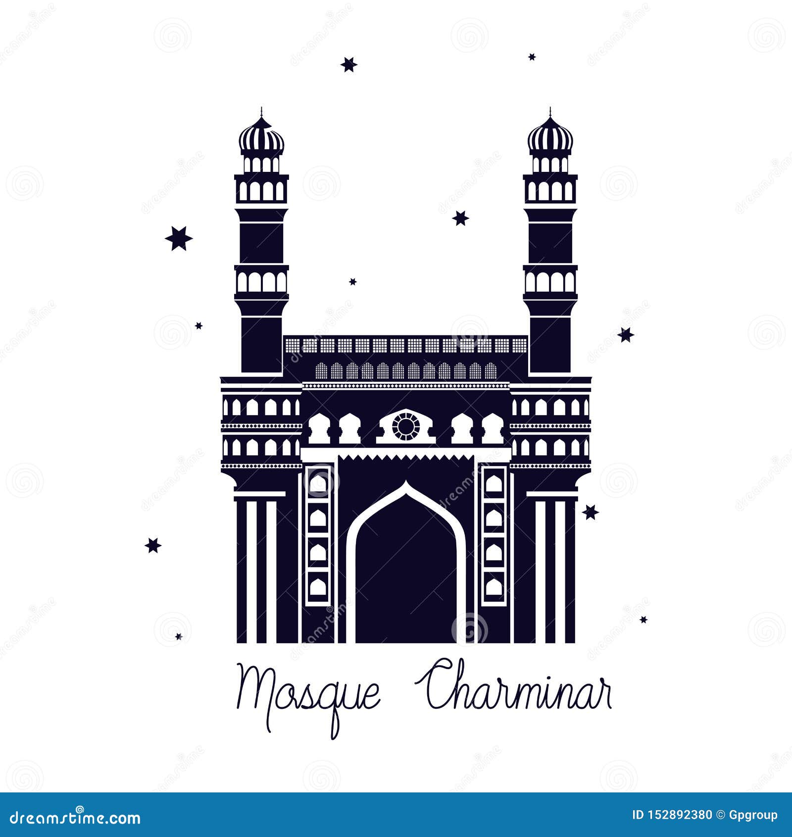 Charminar - Indian Landmark Vector Design Stock Photo | CartoonDealer ...