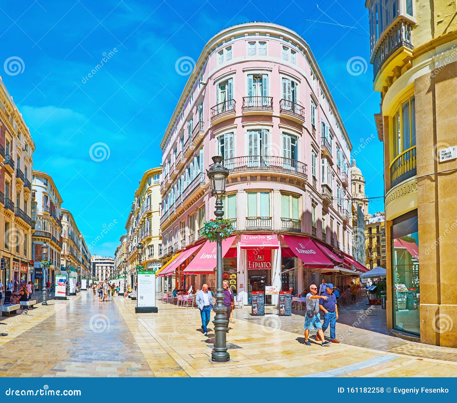 The Edifices in Calle Larios, Malaga, Spain Editorial Stock Photo ...