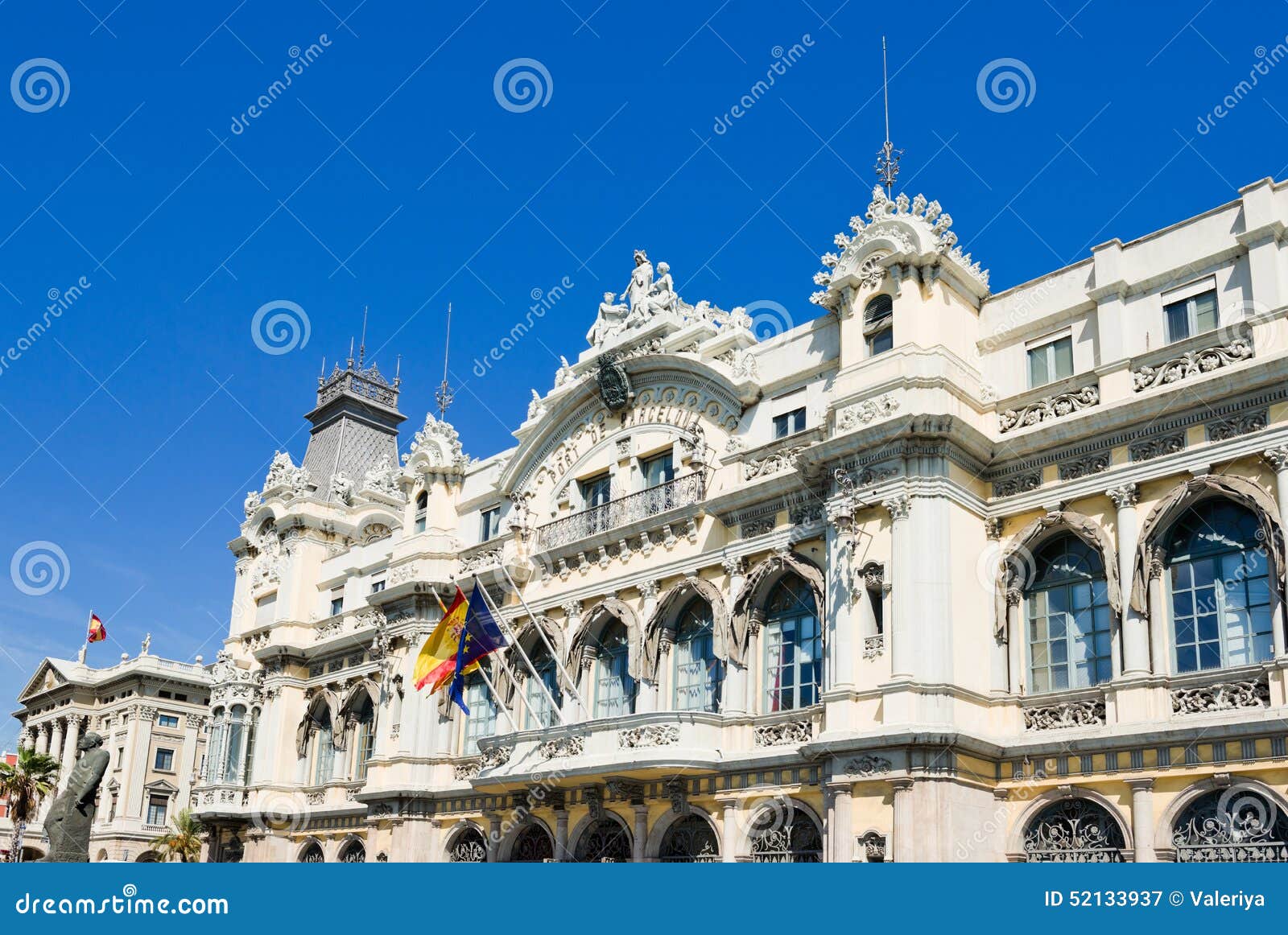 Edifici De La Duana Building in Barcelona Stock Image - Image of ...
