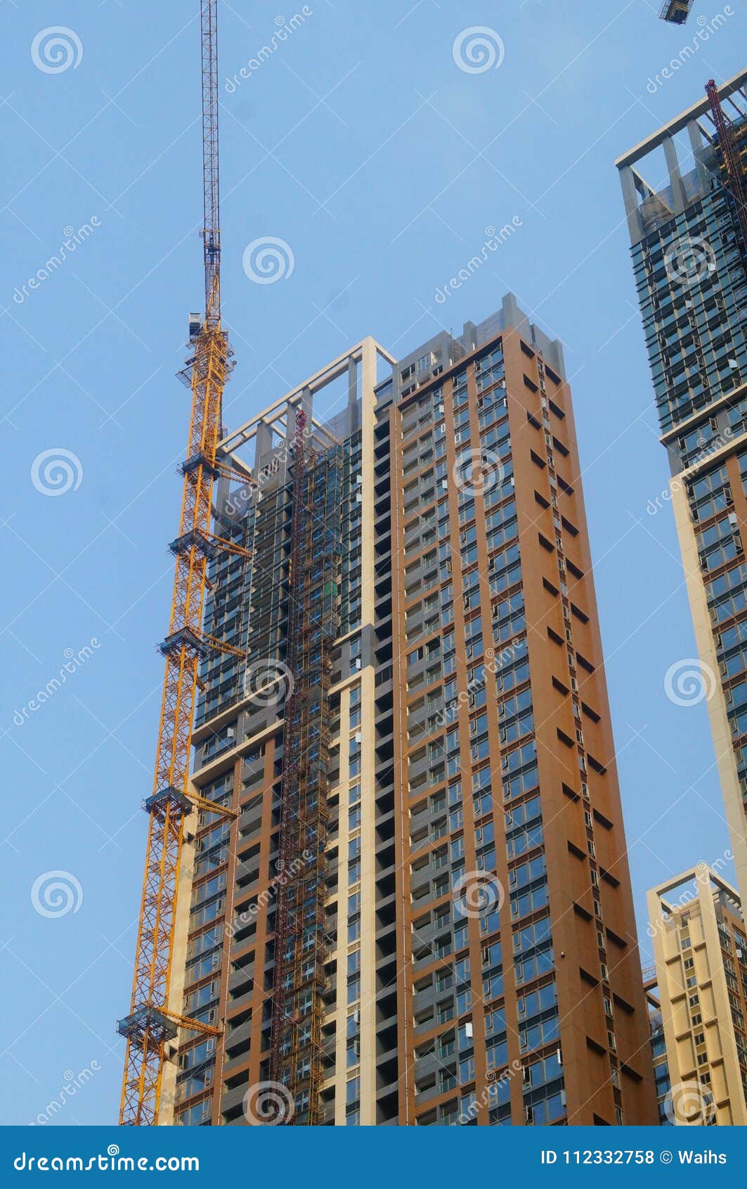 Edifici Residenziali Nella Costruzione E Nella Costruzione Fotografia ...