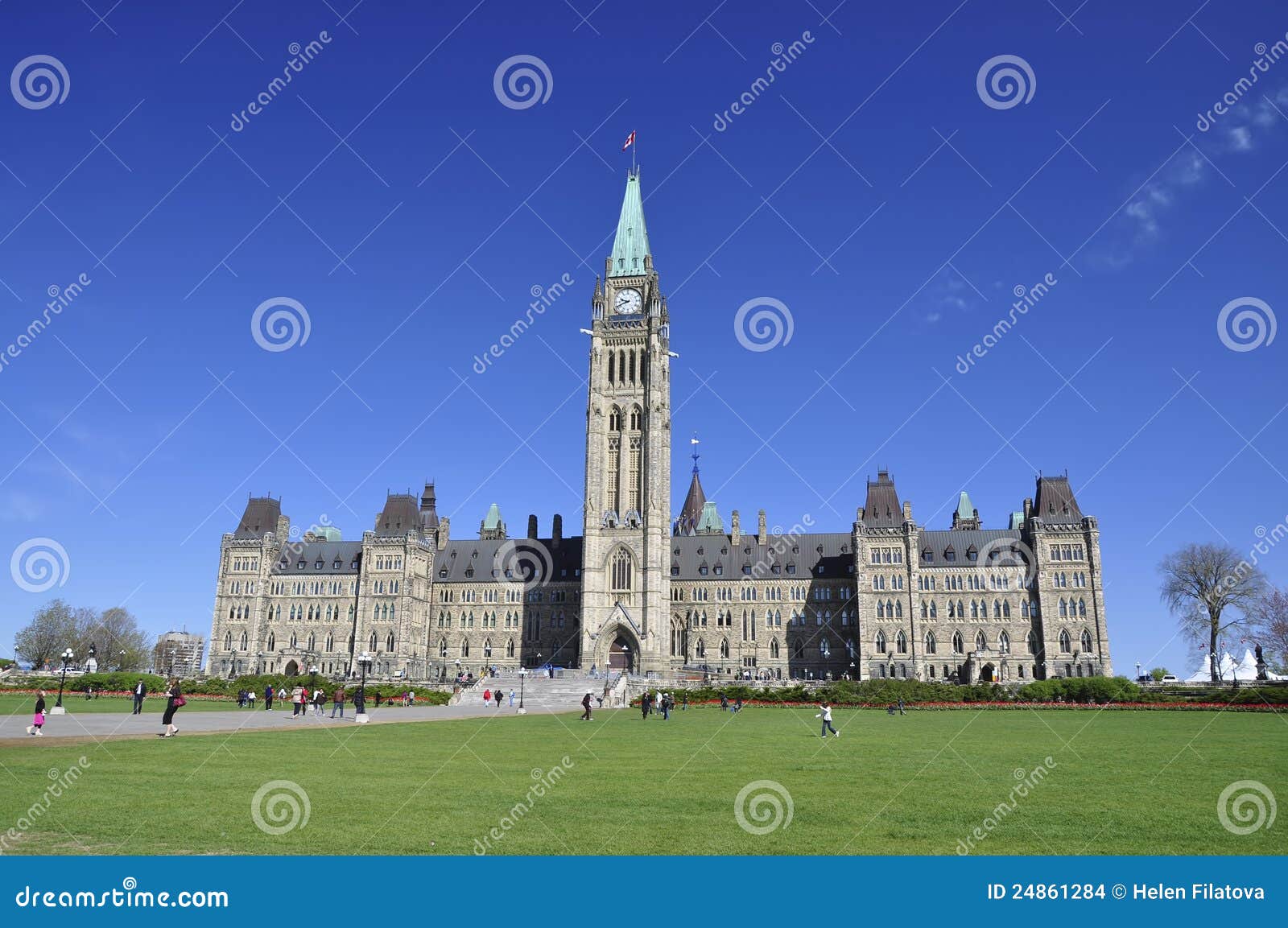 Edificio Canadiense Del Parlamento En Ottawa Imagen de archivo ...