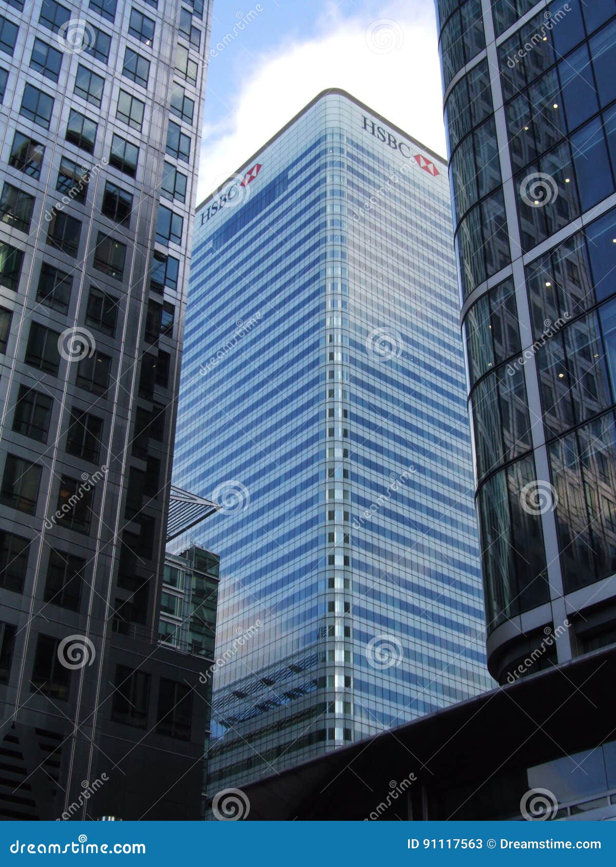 Edificio De Banco De HSBC En Canary Wharf Londres Foto de archivo ...